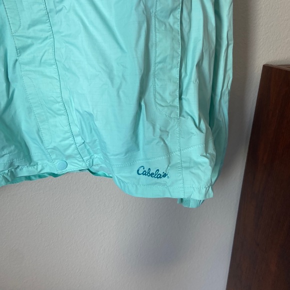 Cabela's | Jackets & Coats | Cabelas Light Blue Rain Jacket | Poshmark